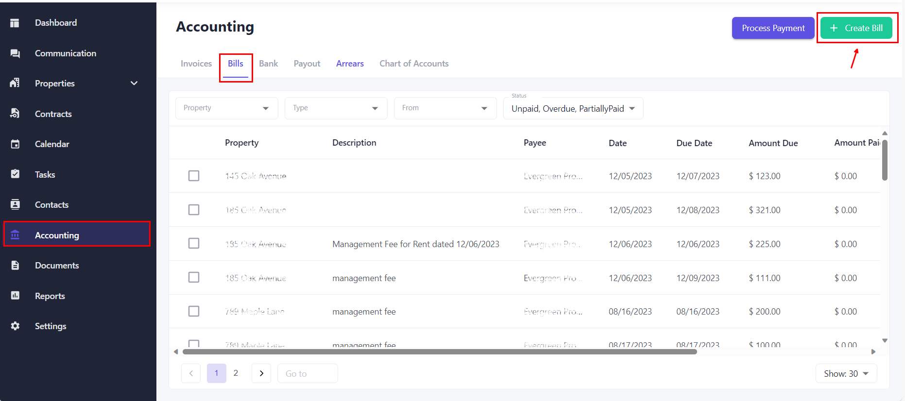 Bills in LoftyWorks – LoftyWorks