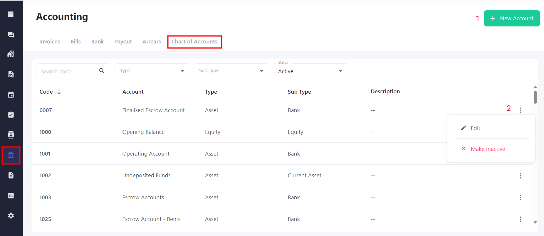 Set up your Chart of Accounts – LoftyWorks