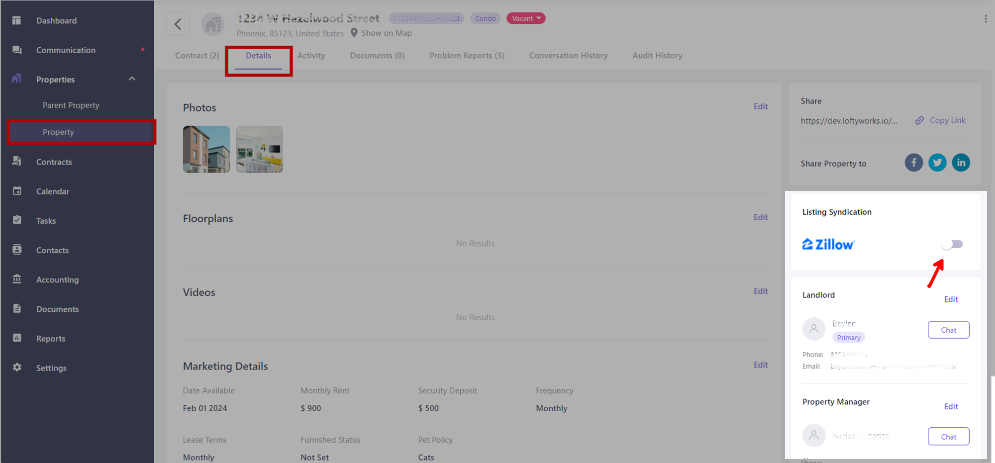 Integrate with Zillow – LoftyWorks