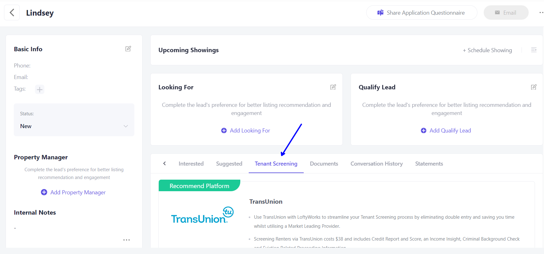 Sharing the Tenant Screening with your Landlord – LoftyWorks